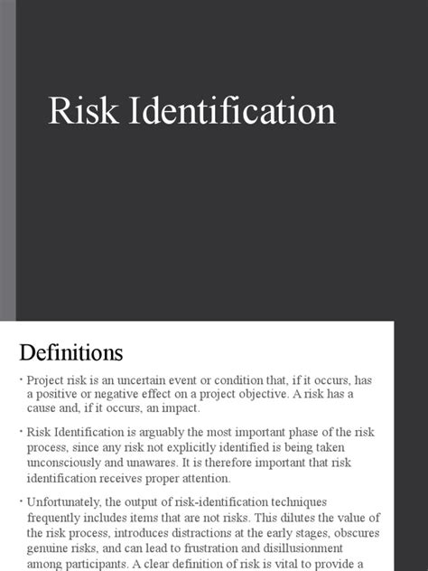 Risk Identification Pdf Risk Reliability Engineering