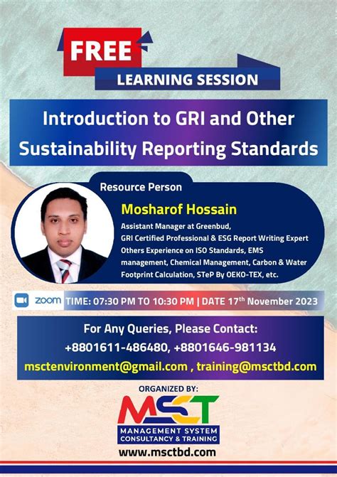 Md Moniruzzaman On Linkedin Sustainabilitytraining