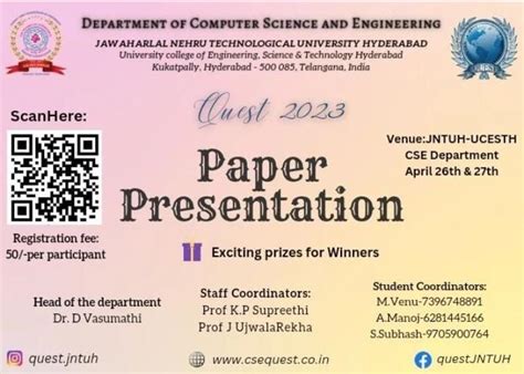 Iii Cse C 20251a05d0 K Keerthi Got First Prize In Paper Presentation