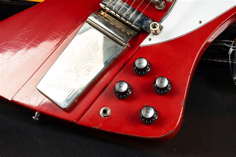 Gibson Custom Shop 1963 Firebird V Vibrola Light Aged Cardinal Red