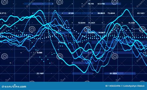 Stock Market Graph Big Data Visualization Investment Graph Concept 3d Rendering Stock