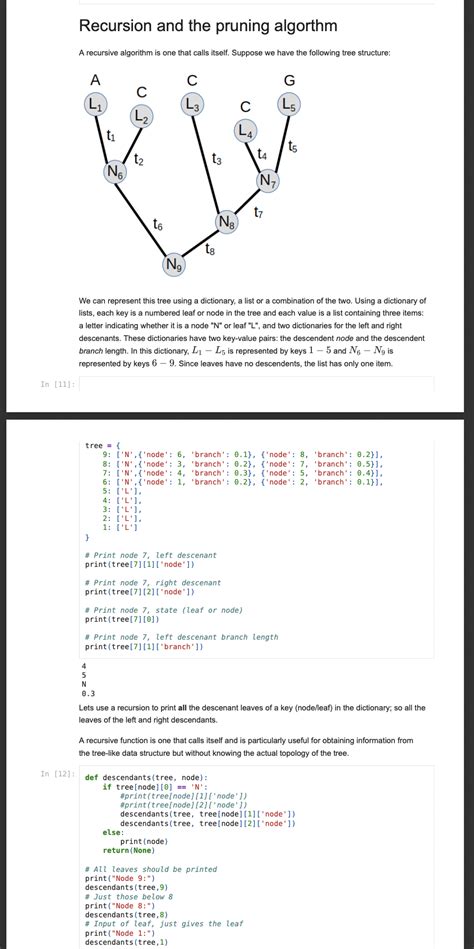 Solved Recursion And The Pruning Algorthm A Recursive