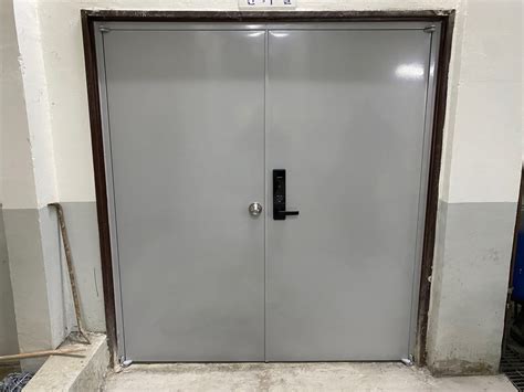 인재개발원 양개 방화문 시공 전 후 주제일자동문 포트폴리오