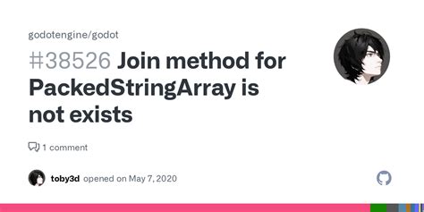 Join Method For Packedstringarray Is Not Exists · Issue 38526
