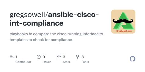 Github Gregsowellansible Cisco Int Compliance Playbooks To Compare The Cisco Running