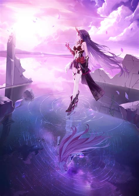 Raiden Mei Elysia Raiden Mei And Elysia Honkai And More Drawn By Soy Chicken Danbooru