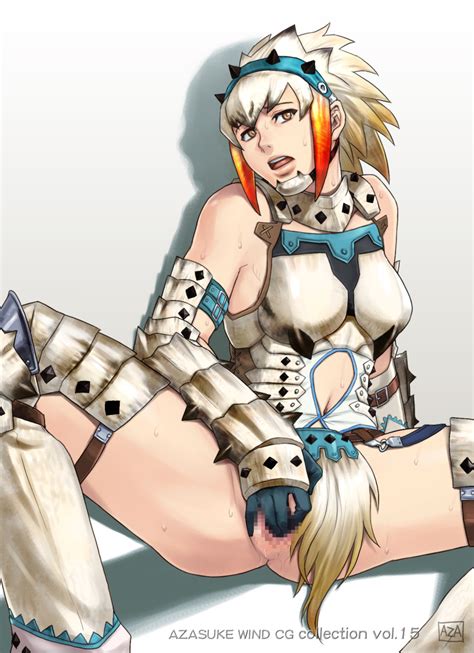 Rule 34 Armor Azasuke Bare Shoulders Barioth Armor Breasts Brown