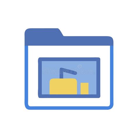 Class Folder Icon For Organization Stock Vector Illustration Of Outline Vector 351933595