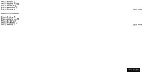 React Read More 1 Codesandbox