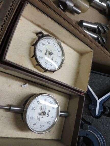 Dial Indicators Protractor Square Set Lambrecht Auction Inc