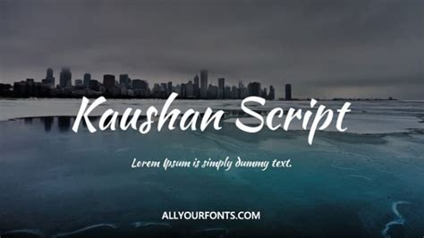 Kaushan Script Font Download All Your Fonts