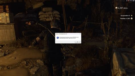 bug fatal d3d error r residentevil4