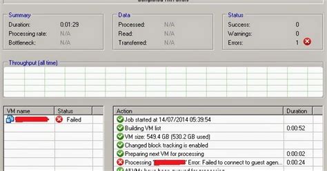 Veeam Backup Error Error Failed To Connect To Guest Agent Errors ‘cannot Connect To The Host