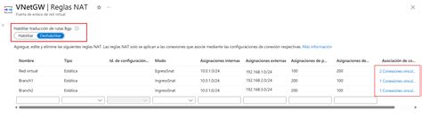 Configuración De Nat En Vpn Gateway Azure Vpn Gateway Microsoft Learn