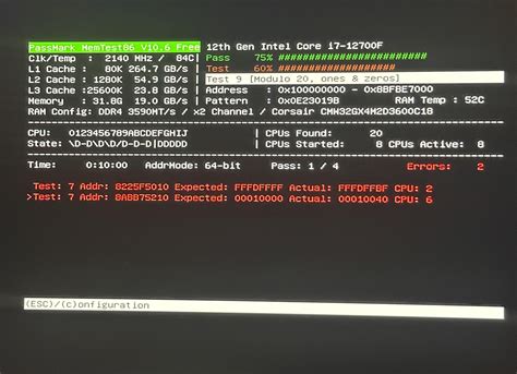 Memtest Shows Errors On Test What Does That Mean R Computers