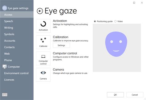Eye Gaze Settings In Grid 3 Smartbox Hub