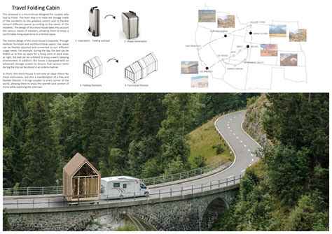 Architecture Project Folding Structure Crafted From Sustainable Wood With Integrated Solar