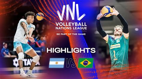 🇦🇷 Arg Vs 🇧🇷 Bra Highlights Week 1 Mens Vnl 2023 Vcp Volleyball