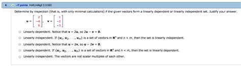 Solved Points HoltLinAlg Determine By Chegg