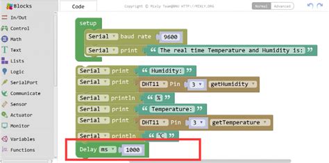 Graphical Programming Tutorial For Arduino Dht11