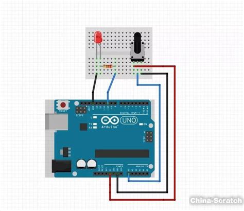 Arduino基础入门篇10—电位器控制led灯scratch少儿编程网 Arduino基础入门篇10—电位器控制led灯scratch少儿编程网