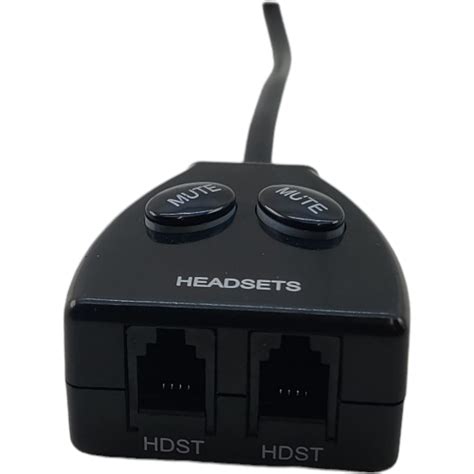 Headset Training Adapter Splitter Twin Rj10 Sockets And Mute Button Ukcomputerparts
