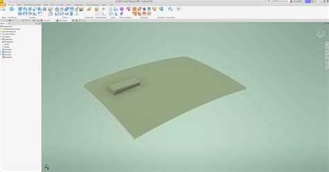 solved creating extrusions on top of curved component autodesk community