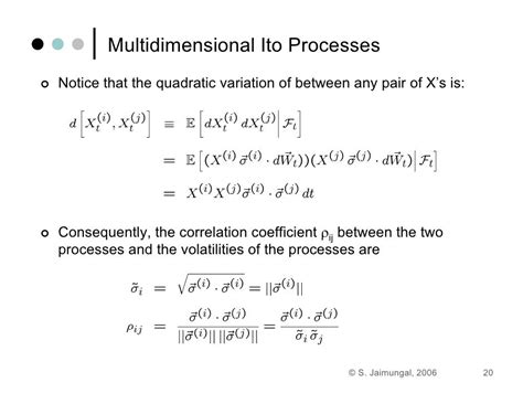 Stochastic Calculus Main Results