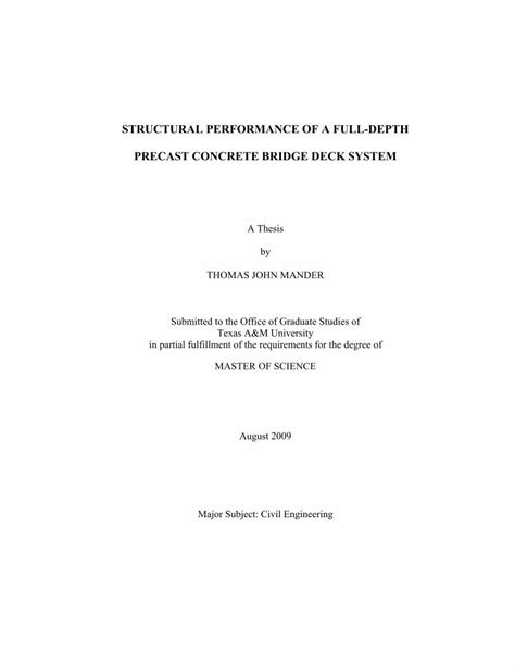 Pdf Structural Performance Of A Full Depth Precast Concrete … Dokumen Tips