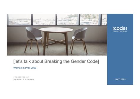 Thank You Breaking The Gender Code Code Conversations™