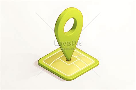 지도상의 녹색 위치 일러스트 무료 다운로드 Lovepik