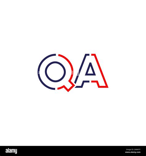 Qa Tech Logo Concept Design Stock Vector Image And Art Alamy