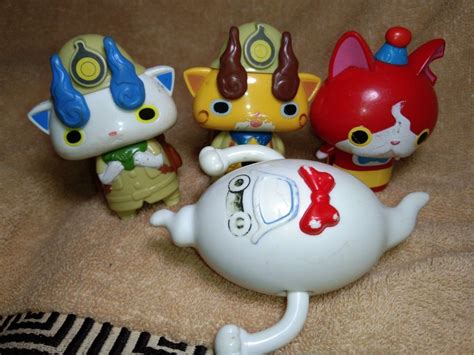 4pcs Set Jibanyan Yokai Watch Hobbies And Toys Toys And Games On Carousell