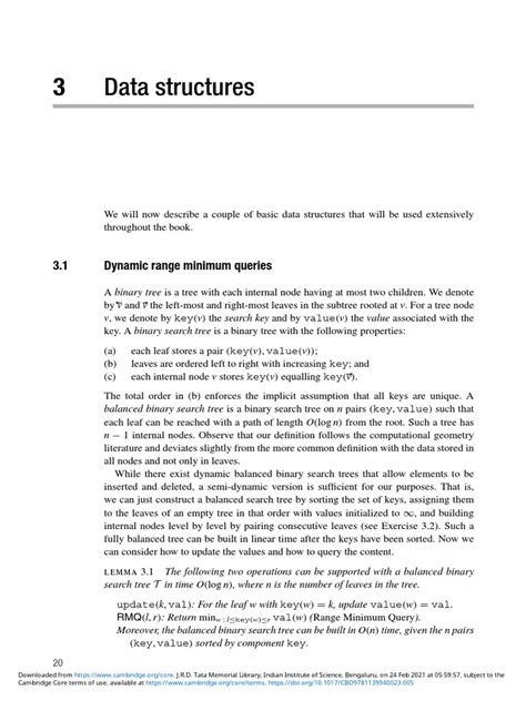 data structures 3 1 dynamic range minimum queries pdf algorithms and data structures