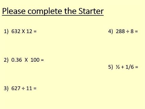 Year 6 Fractions Interventions Teaching Resources