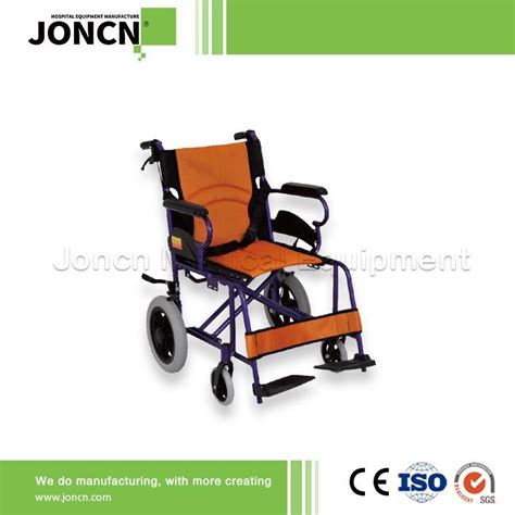 Aluminum Folding Wheelchair Der Rollstuhl Invalid Carriage For Disabled People Invalid