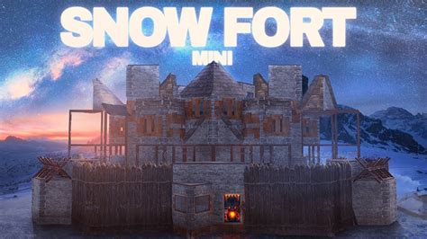 Snow Fort Mini META Trio Open Core Bunkers Rust Base Tutorial