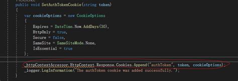 C Asp Net Core Blazor Server App Cookie Can Not Be Set Stack Overflow