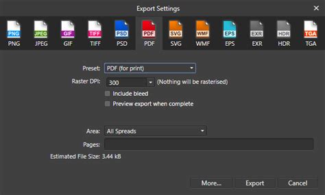 Pdf Export Options Page Layout Numbering And Properties Pre V2 Archive Of Affinity On