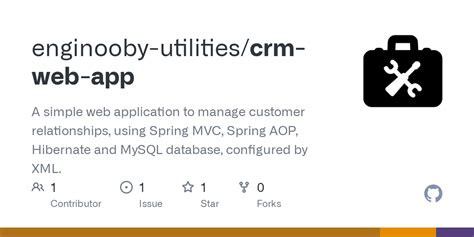 Github Enginooby Utilities Crm Web App A Simple Web Application To Manage Customer