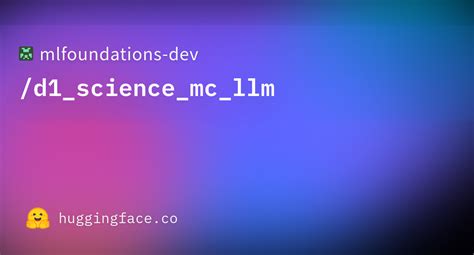Mlfoundations Dev D1 Science Mc Llm Datasets At Hugging Face