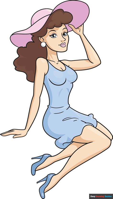 How To Draw A Pinup Girl Really Easy Drawing Tutorial