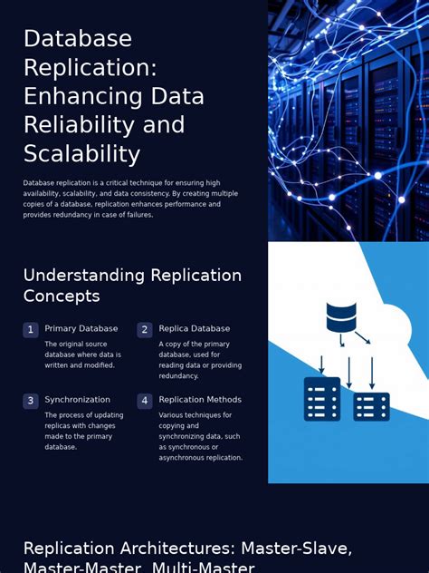 Database Replication Enhancing Data Reliability And Scalability 1 Pdf Replication