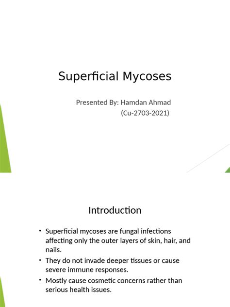 Superficial Mycoses Presentation Pdf Mycology