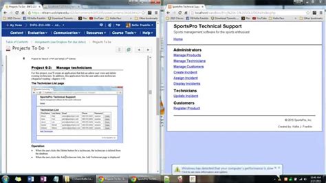 Proj 6 2 Manage Technicians Pt 1 Youtube