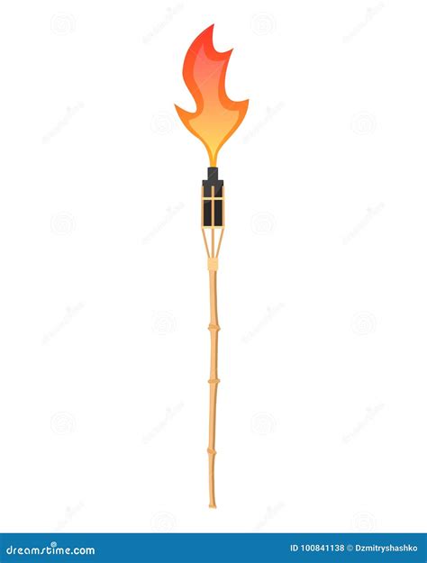Tiki Torch Icon Stock Vector Illustration Of Decoration 100841138