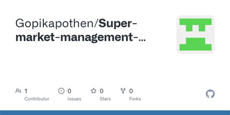 Github Gopikapothensuper Market Management System Python And Mysql
