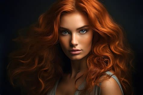 Premium Ai Image Attractive Woman With Redhead