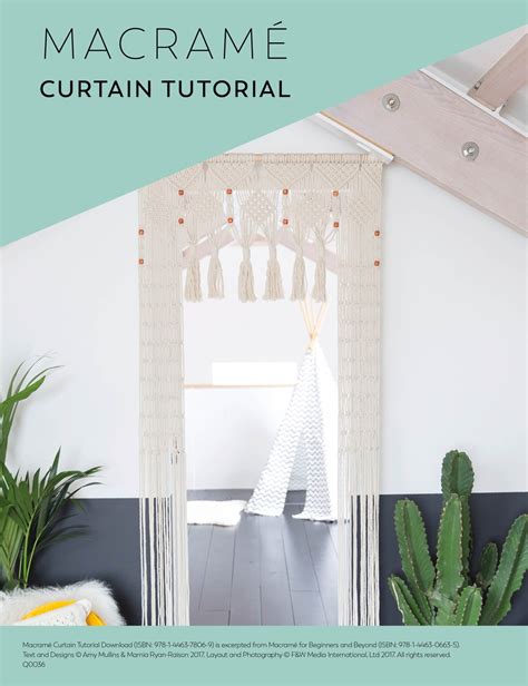 Macrame Curtain Tutorial Download Download Now Etsy