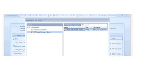 Sap Bi 4 Webi Connecting To A Bex Query With Hierarchical Data